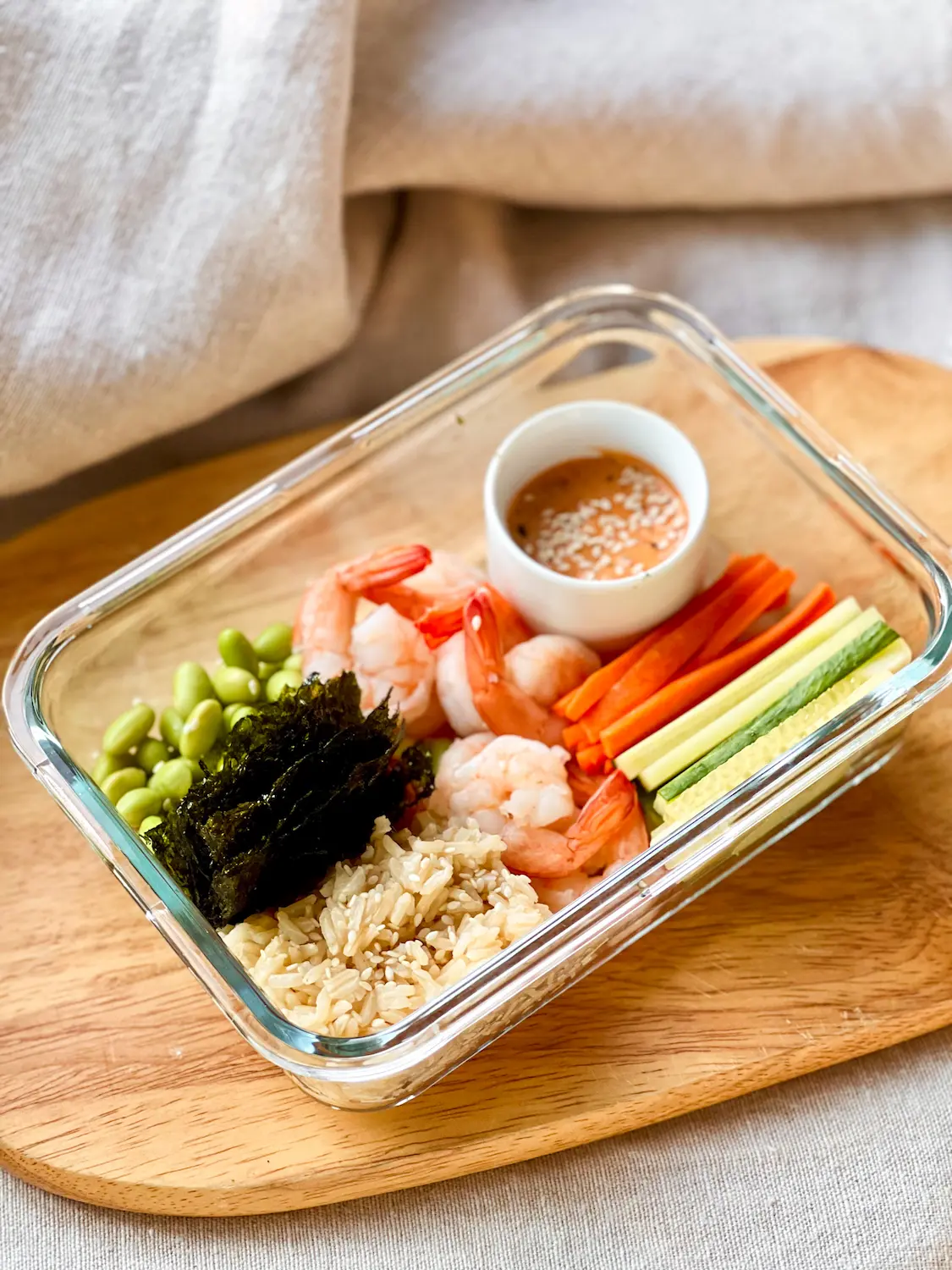 Asian Shrimp Bento Healthy Recipe