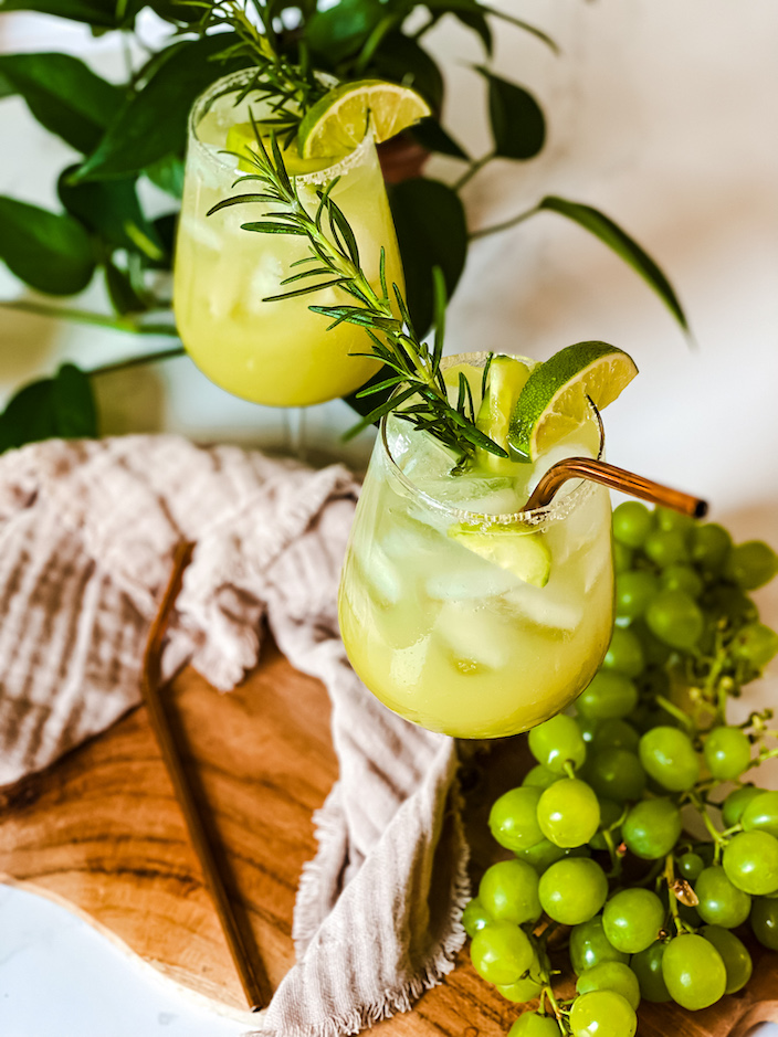 Grape, Melon and Lime Mocktail Healthy Recipe