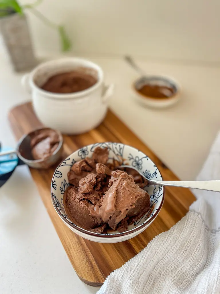 Chocolate and Peanut Butter Nice Cream Healthy Recipe