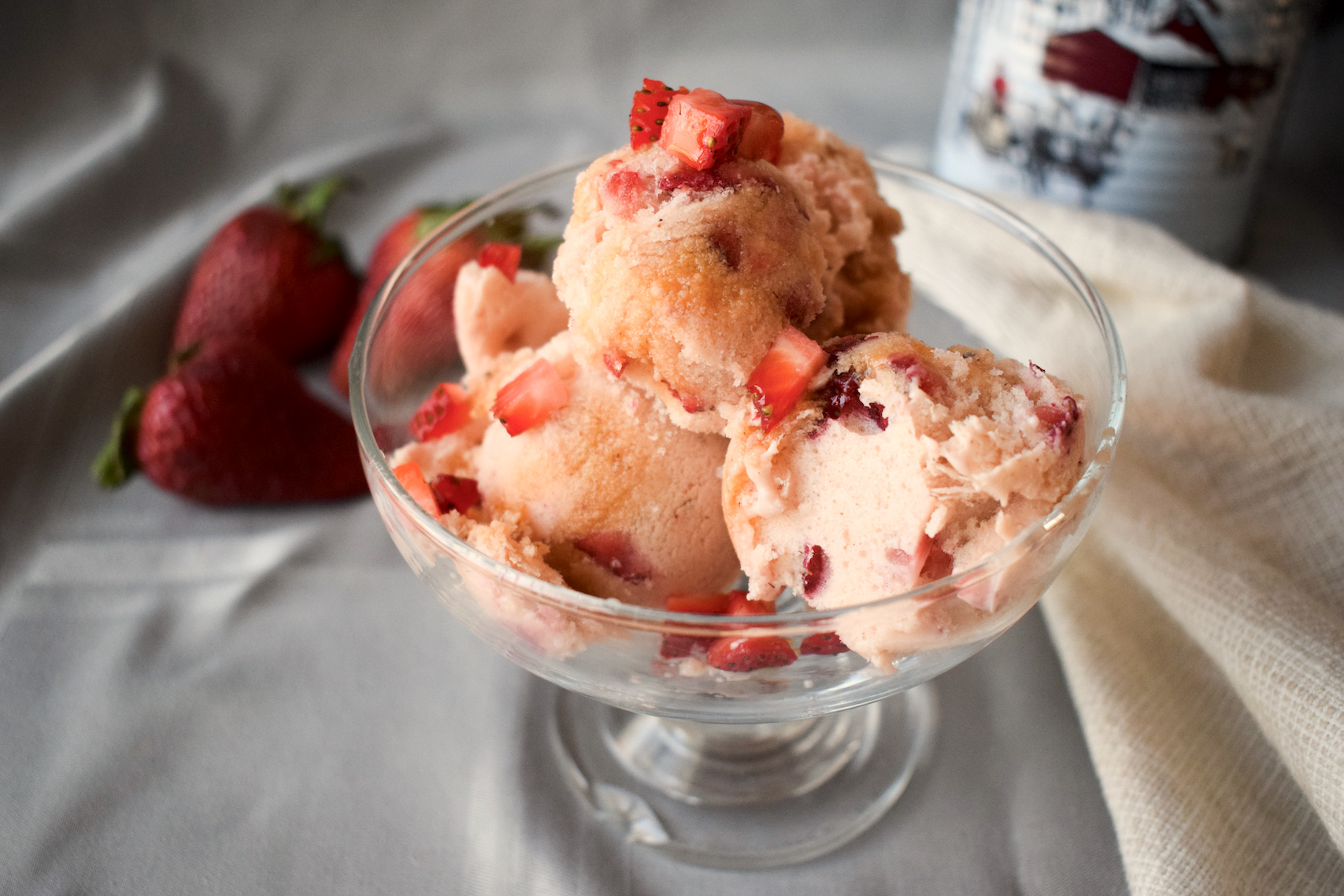 Protein Strawberry Almond Ice Cream | Recipe from our Dietitian ...
