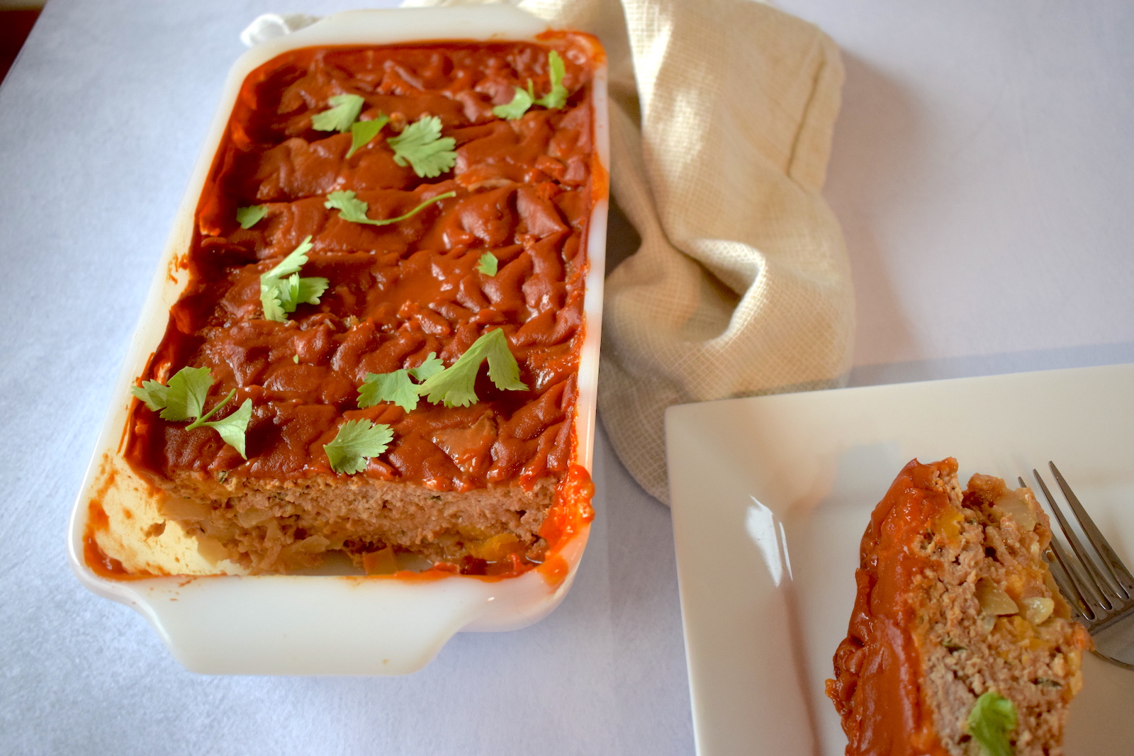 50/50 Meatloaf with turkey and TVP | Recipe from our Dietitian ...