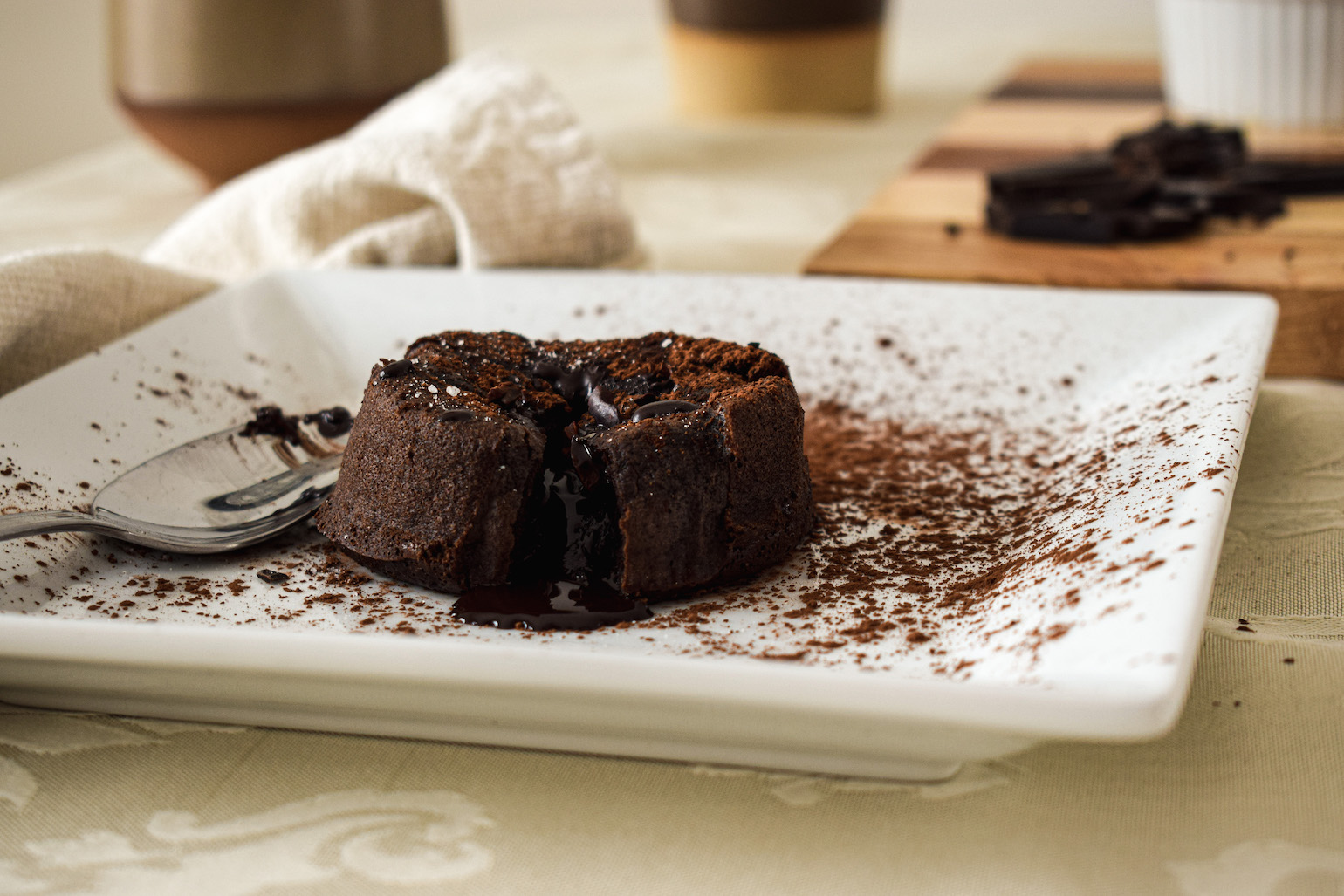 Mini Molten Dark Chocolate Cake | Recipe from our Dietitian ...